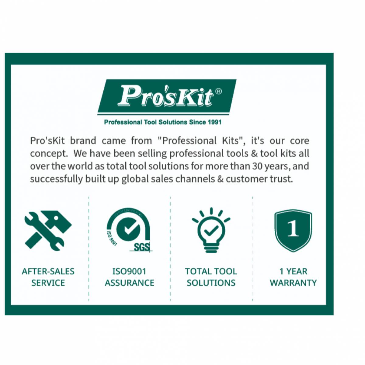 PACIFIC ELECTRONICS - PRO'SKIT SOLE AGENT "TOTAL TOOLS SOLUTIONS"